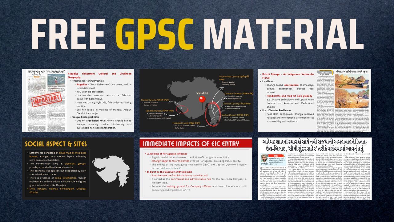 GPSC Mains Free Gujarat Specific Material - BUBNA’s IAS